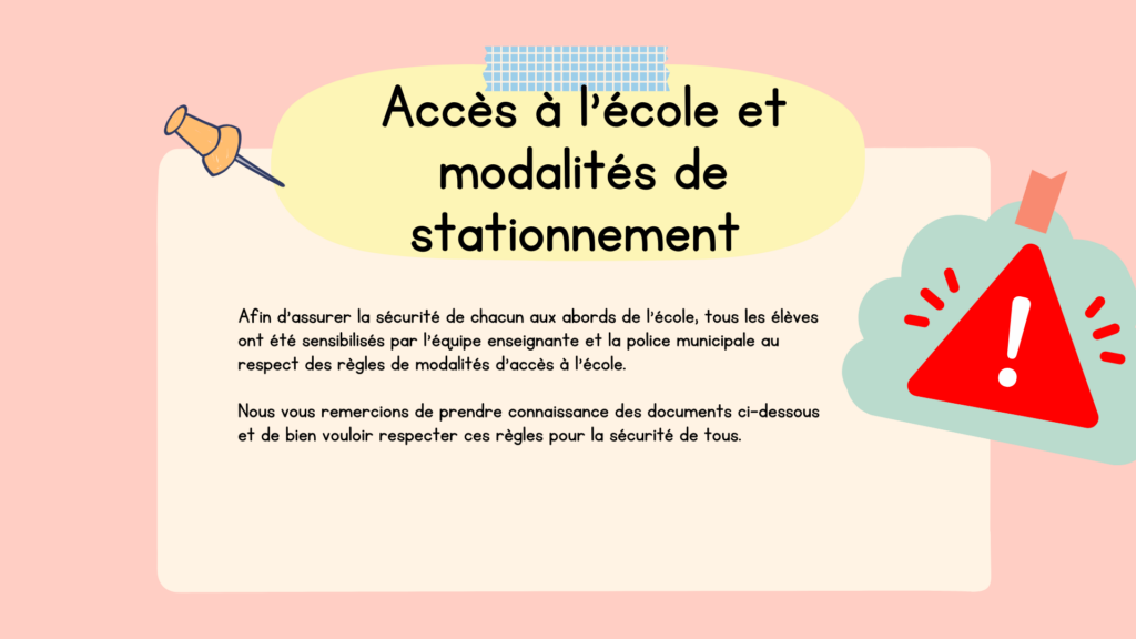 Sécurité à l’école – Ecole Sainte Claire d'Assise – Nantes